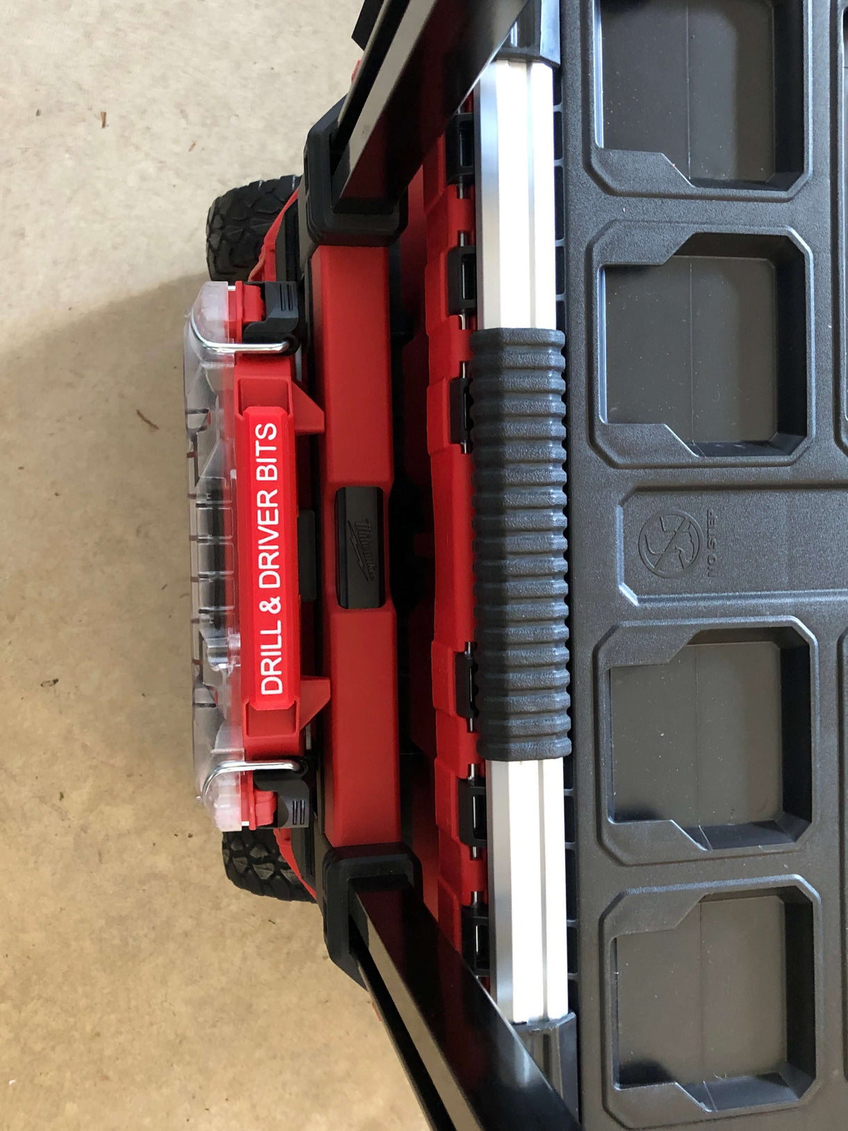 Rolling Toolbox Handle Aluminum Rail for Milwaukee Tool
